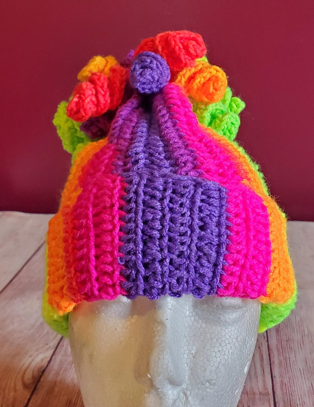 Beanie Hat, Delaney Hat, Child Hat, Rainbow Hat - Etsy