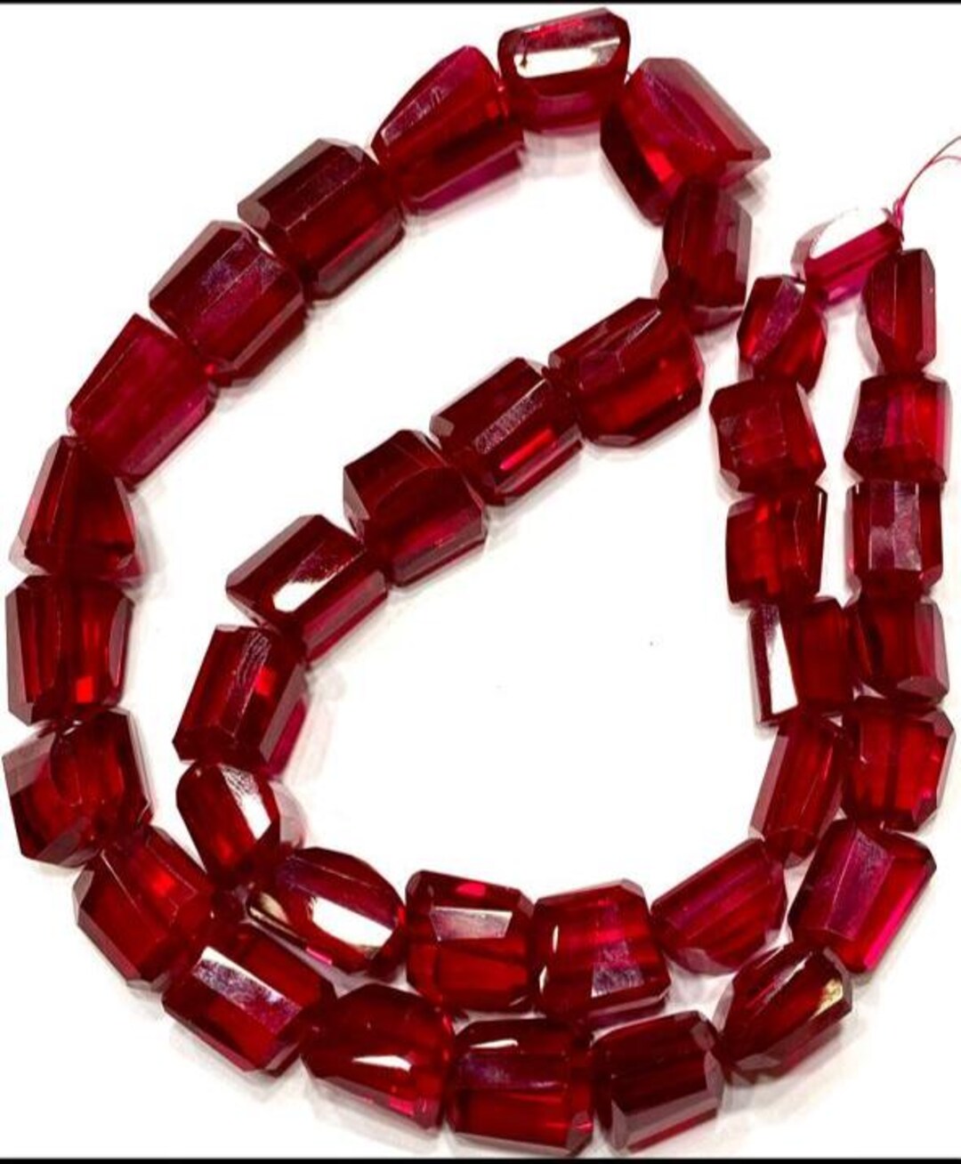 Extremely Beautiful Rare Blood Ruby Red Corundum Faceted Laser Cut ...