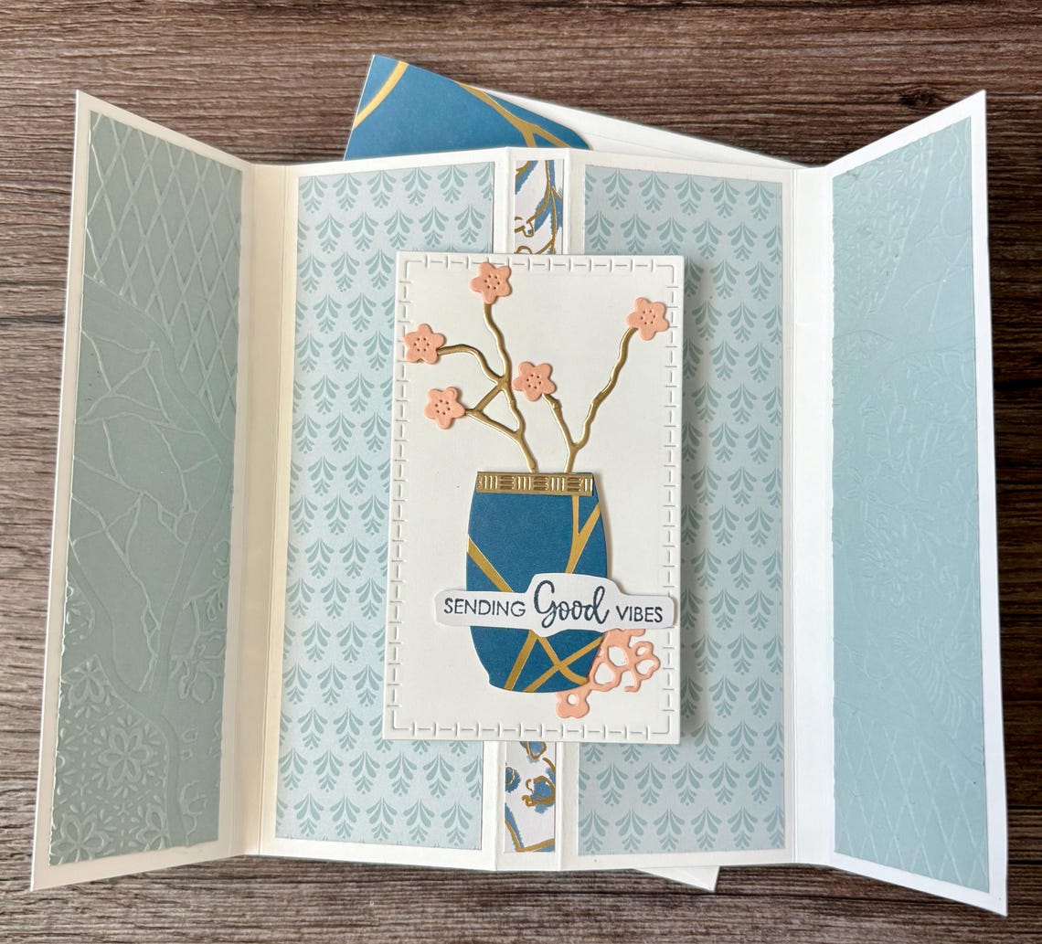 Kintsugi Handmade Greeting Card Set Asian Inspired Cards for Friend ...