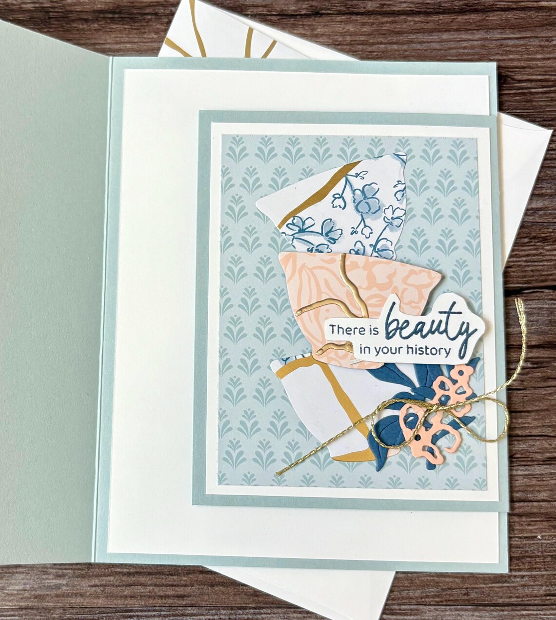 Kintsugi Handmade Greeting Card Set Asian Inspired Cards for Friend ...