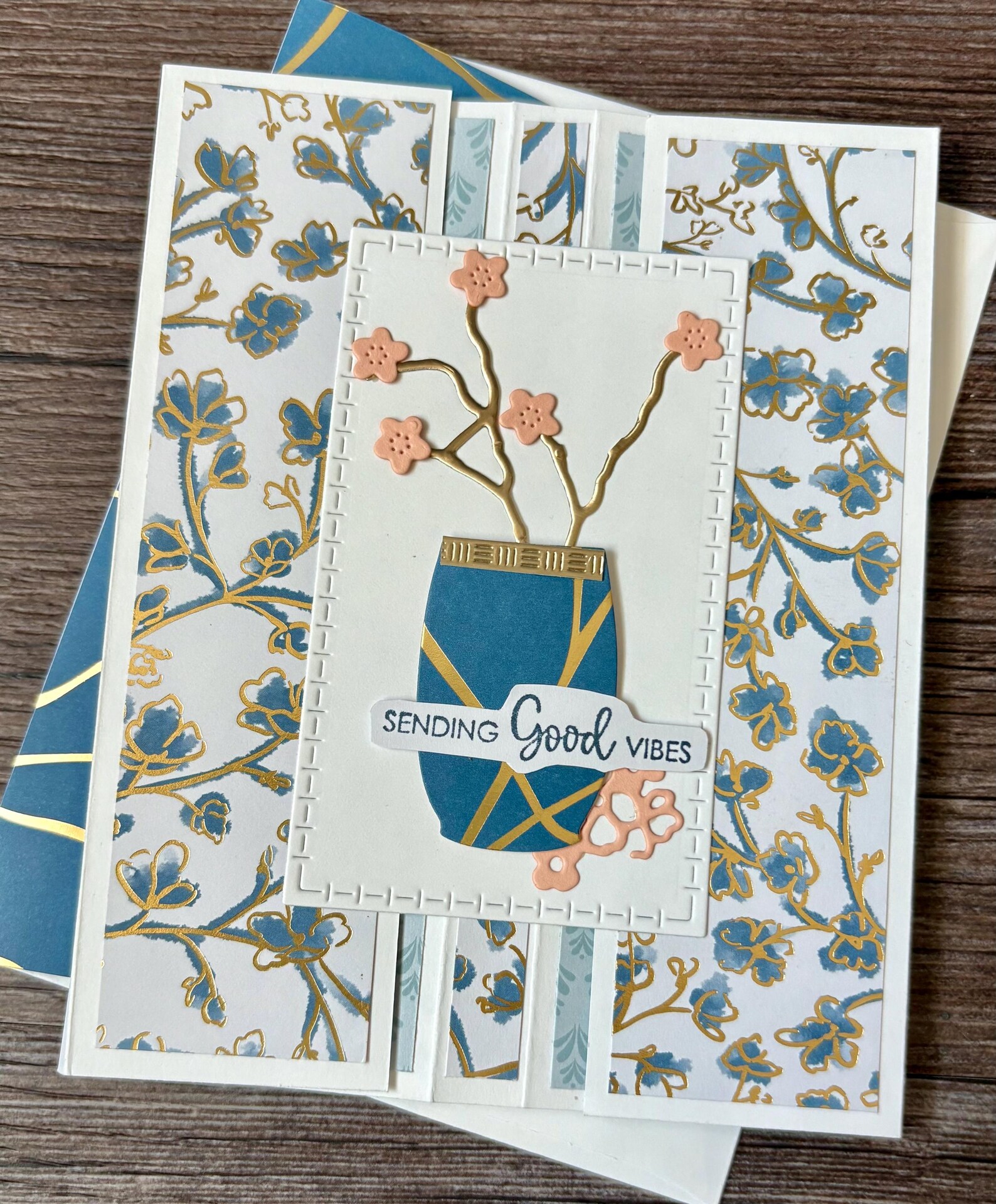Kintsugi Handmade Greeting Card Set Asian Inspired Cards for Friend ...