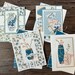 Kintsugi Handmade Greeting Card Set Asian Inspired Cards for Friend ...