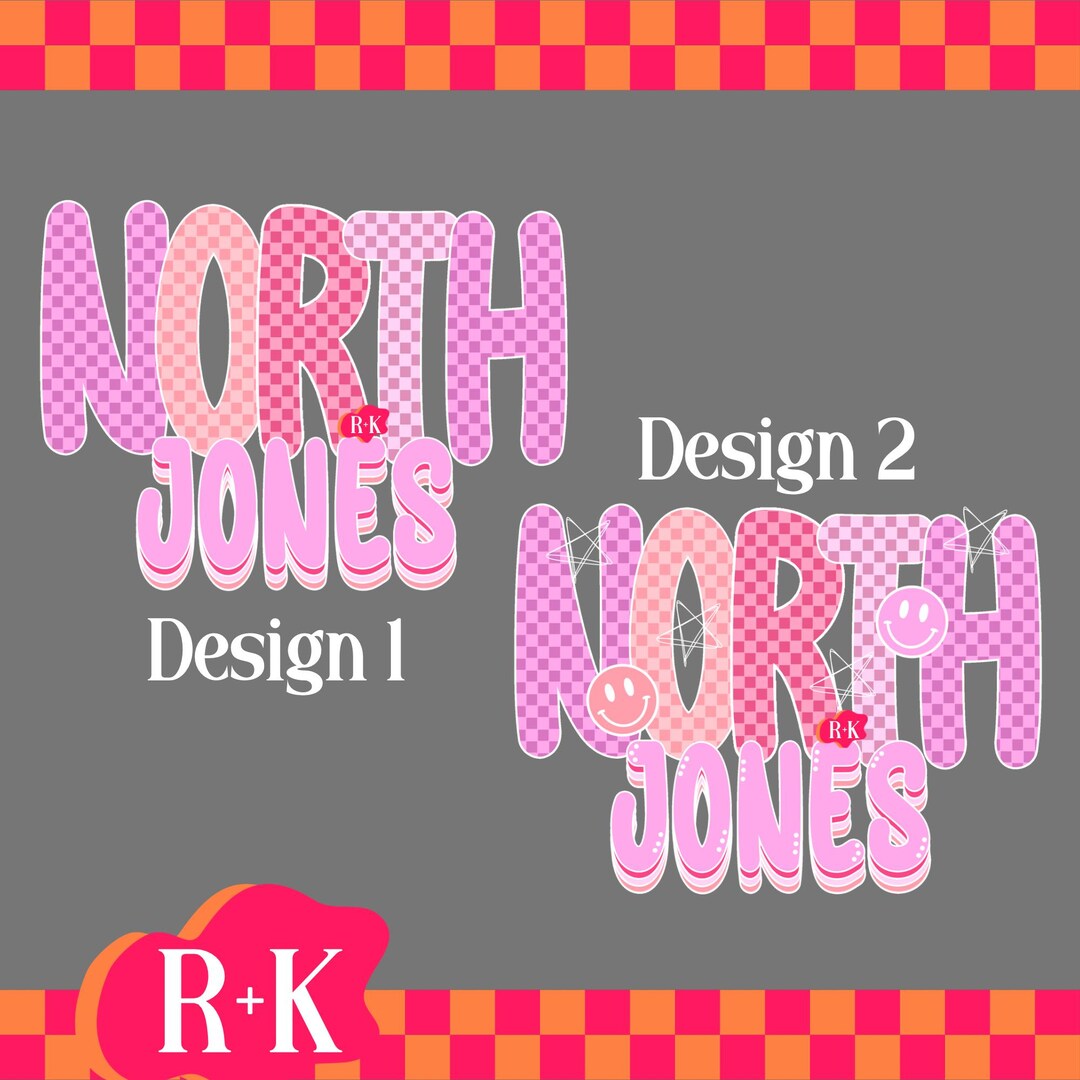 Preppy Retro North Jones Knights PNG | Checkered Smiley Face Digital ...