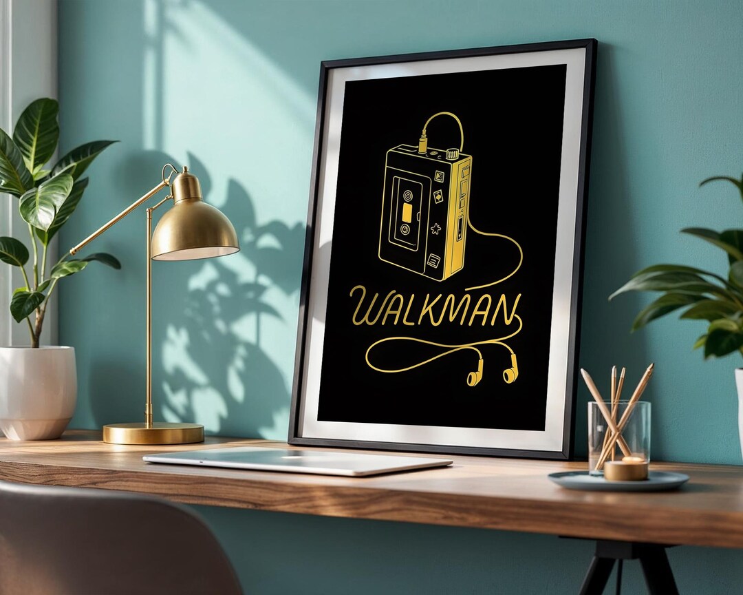 Retro Walkman Poster: 80s-90s Music Art (digital Download) - Etsy