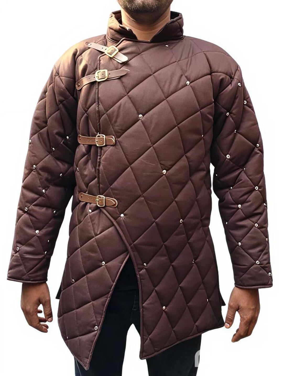 Padded Medieval Gambeson Jacket Quilted Cotton Armor for HEMA LARP SCA ...