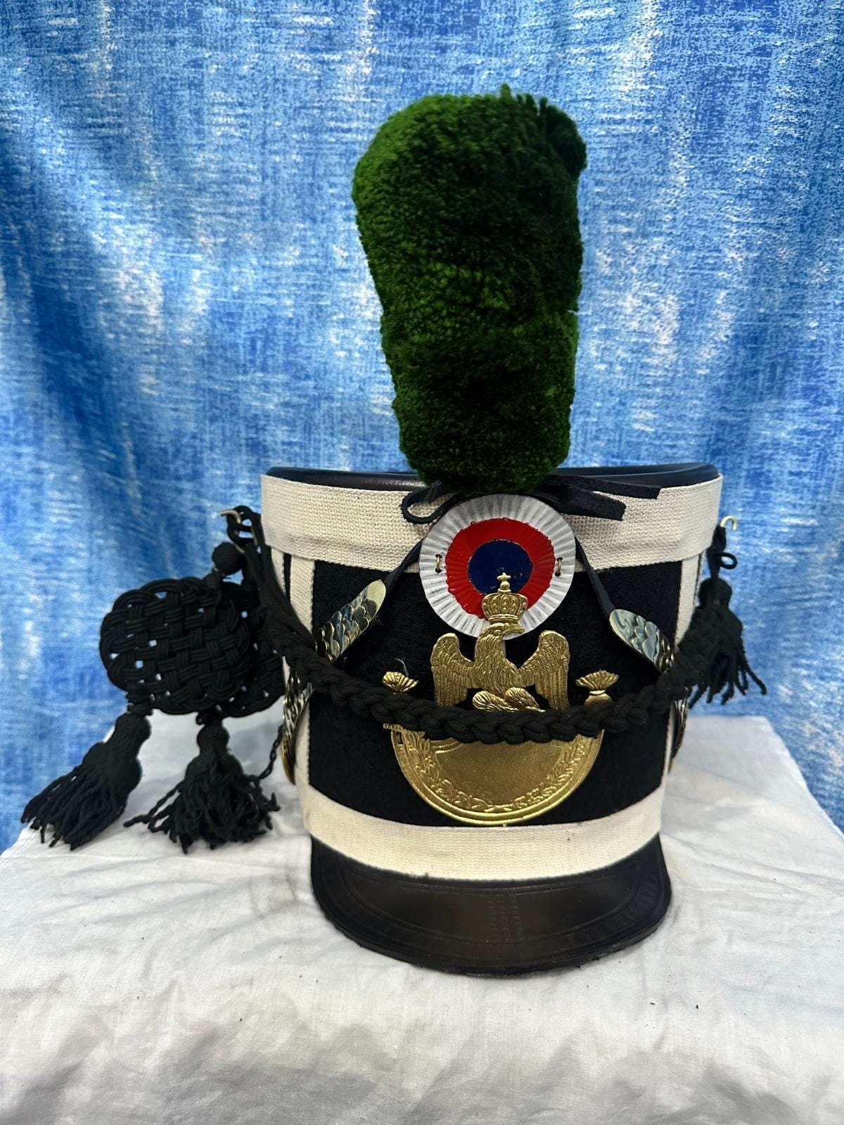 Napoleonic French Shako Hat 100th Regiment Replica, Leather, Brass ...