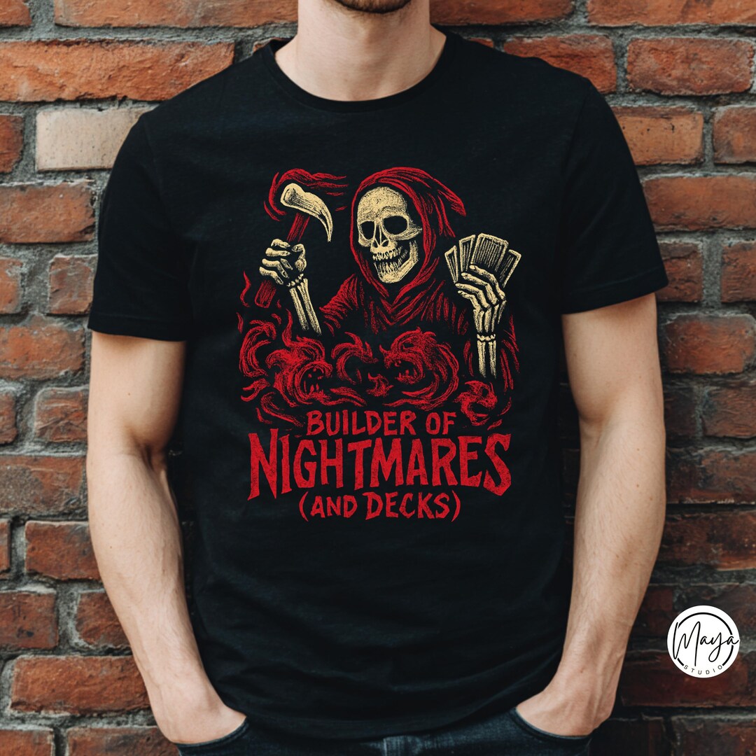 Funny Skeleton Carpenter PNG | Builder of Nightmares and Decks ...