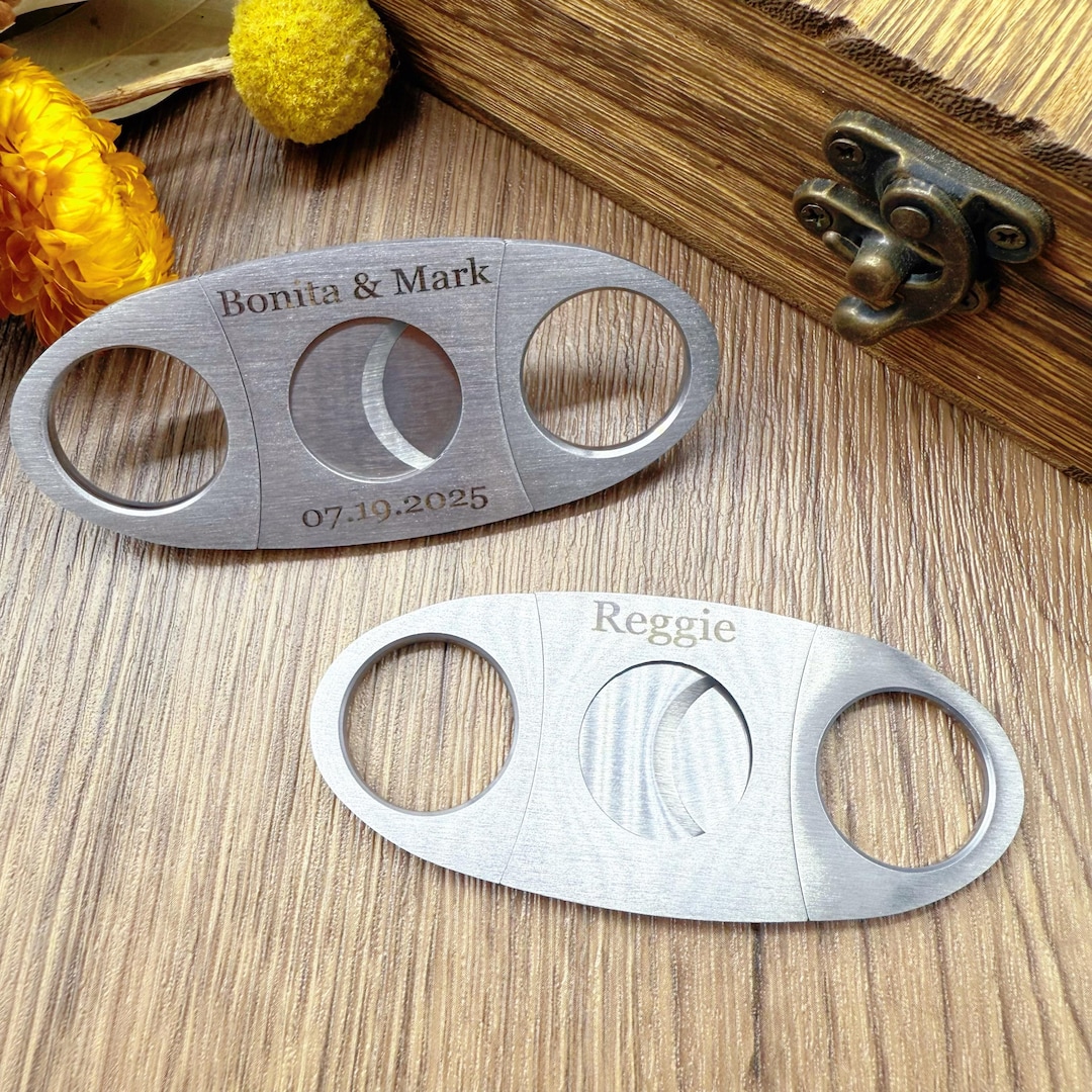 Customized Stainless Steel Cigar Cutter, Personalized Gift - Etsy