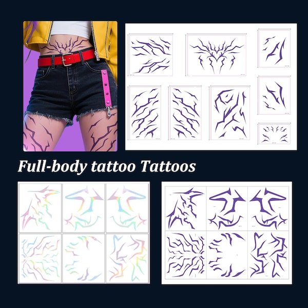 Kpop demon hunter demon marks arm - Etsy.de