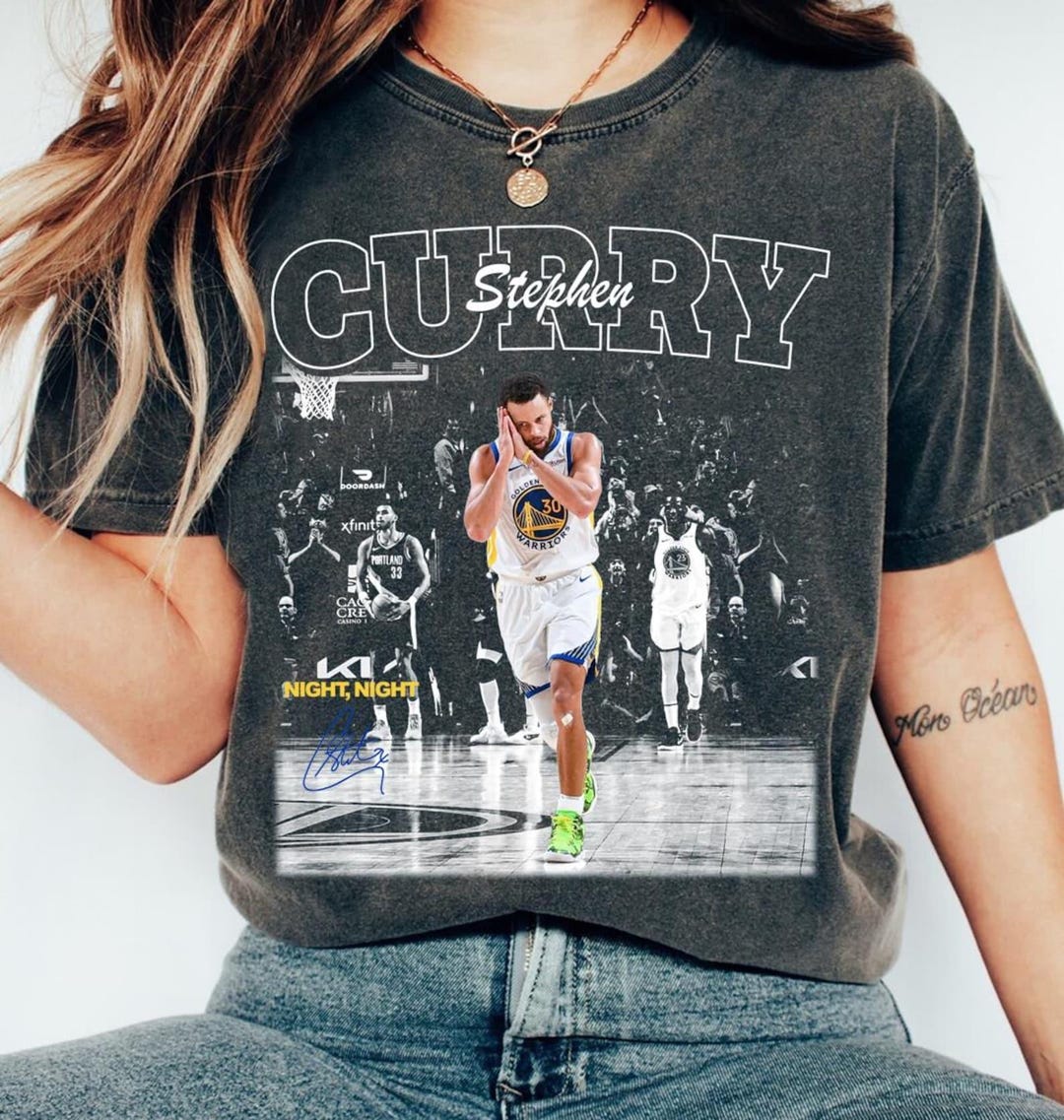 Stephen Curry Basketball Night Night Tee, Stephen Curry Comfort Color ...