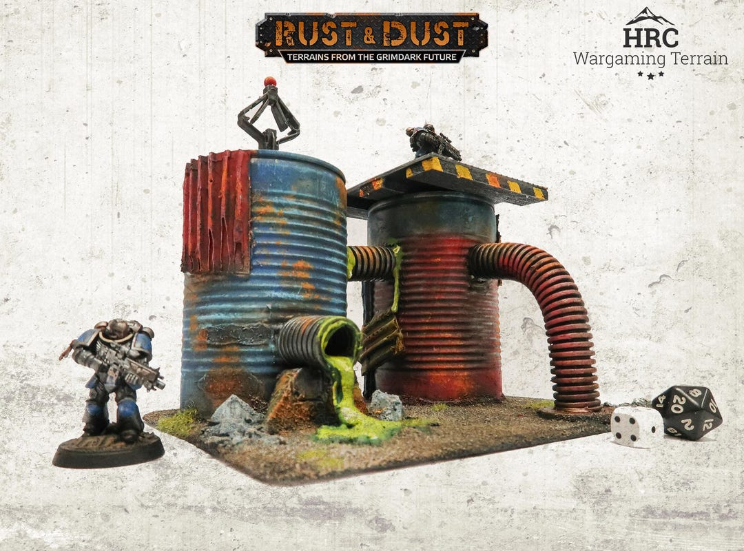 Toxic Tank - Sci-fi, Grimdark - Ready to Play Wargaming Terrain for War ...