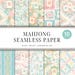 Mahjong Seamless Paper Pack, Watercolor Mahjong Asian Tile Pattern ...