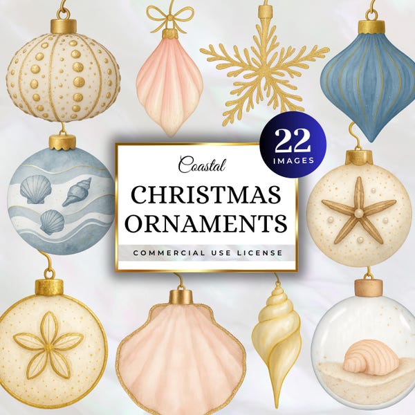 Seashell Christmas Ornaments - Etsy