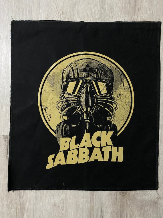 Black Sabbath Band Back Patch Black and White Sew on | Etsy