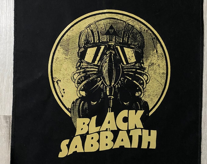 Black Sabbath Band Back Patch Black and White Sew on - Etsy