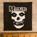 Misfits Style WORDS Band Back Patch Black and White SMALL - ( Sew on ...