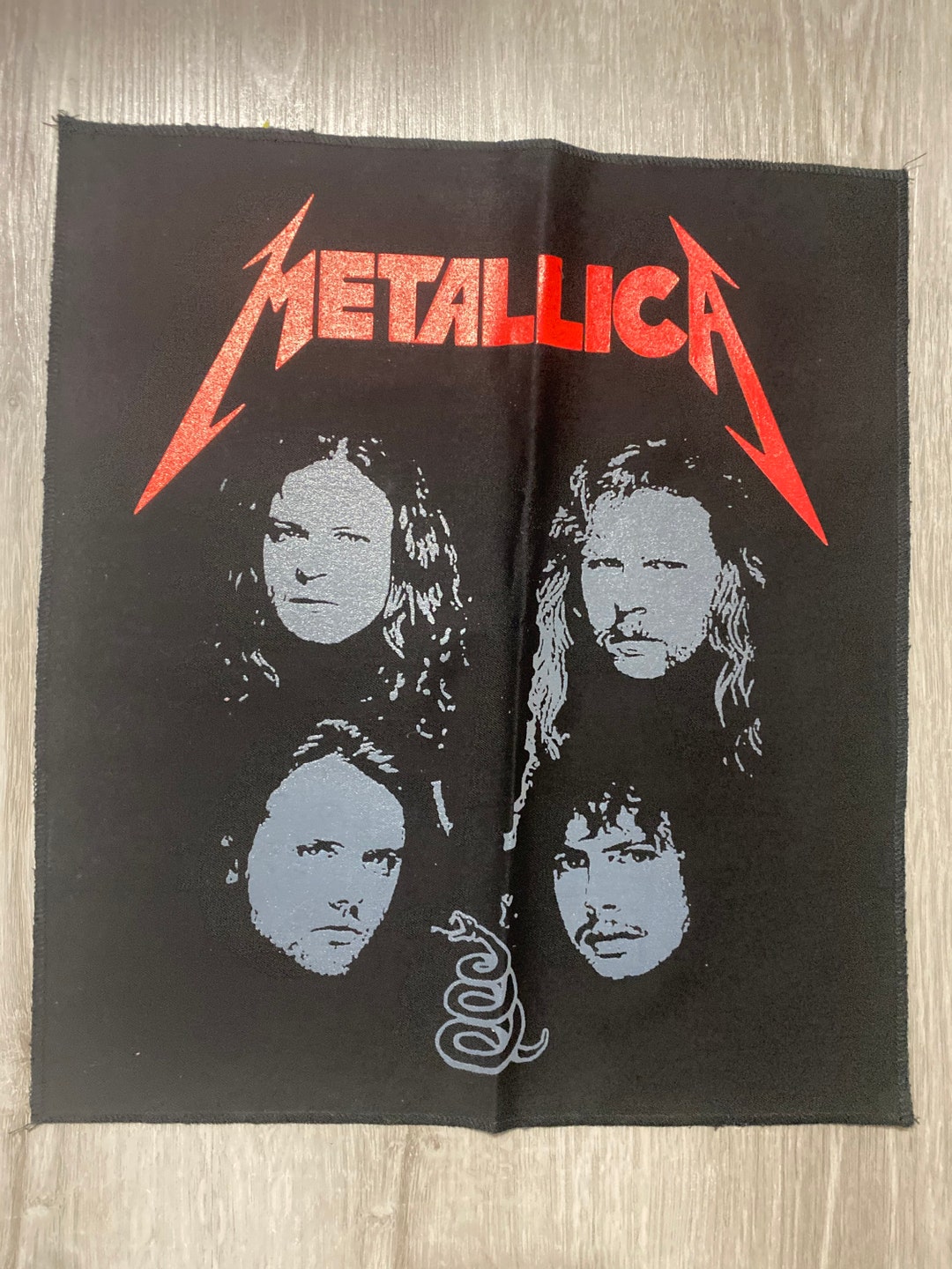 Metallica Band Back Patch Red, Black and White - ( Sew on ) - Etsy