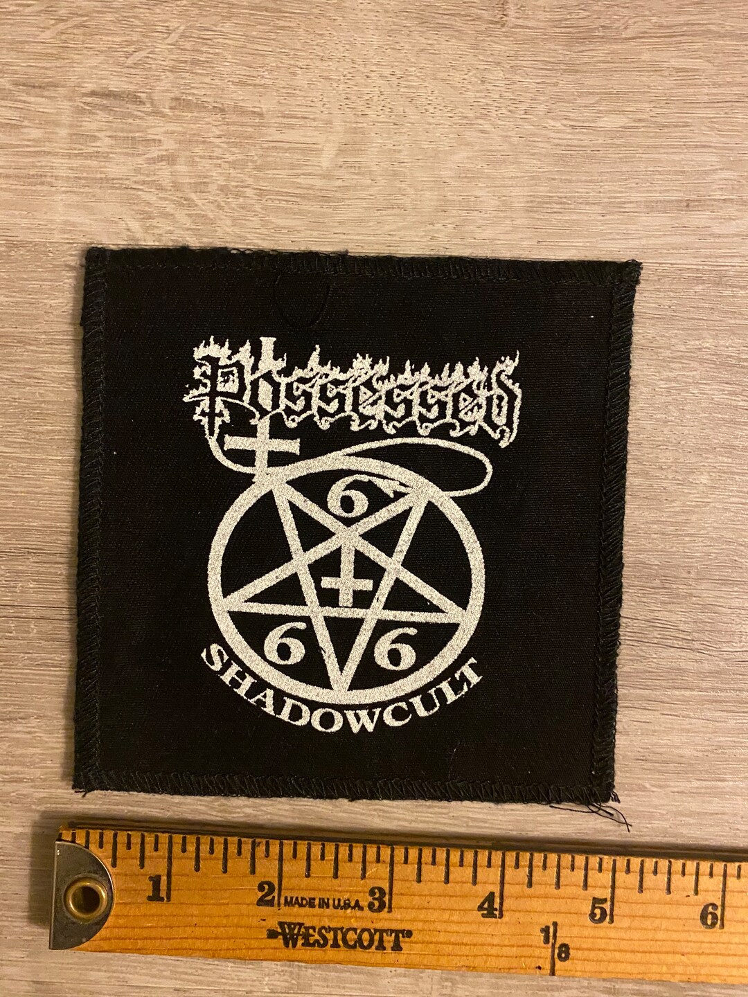 Possessed Shadow Cult Back Patch Black and White SMALL Sew on - Etsy