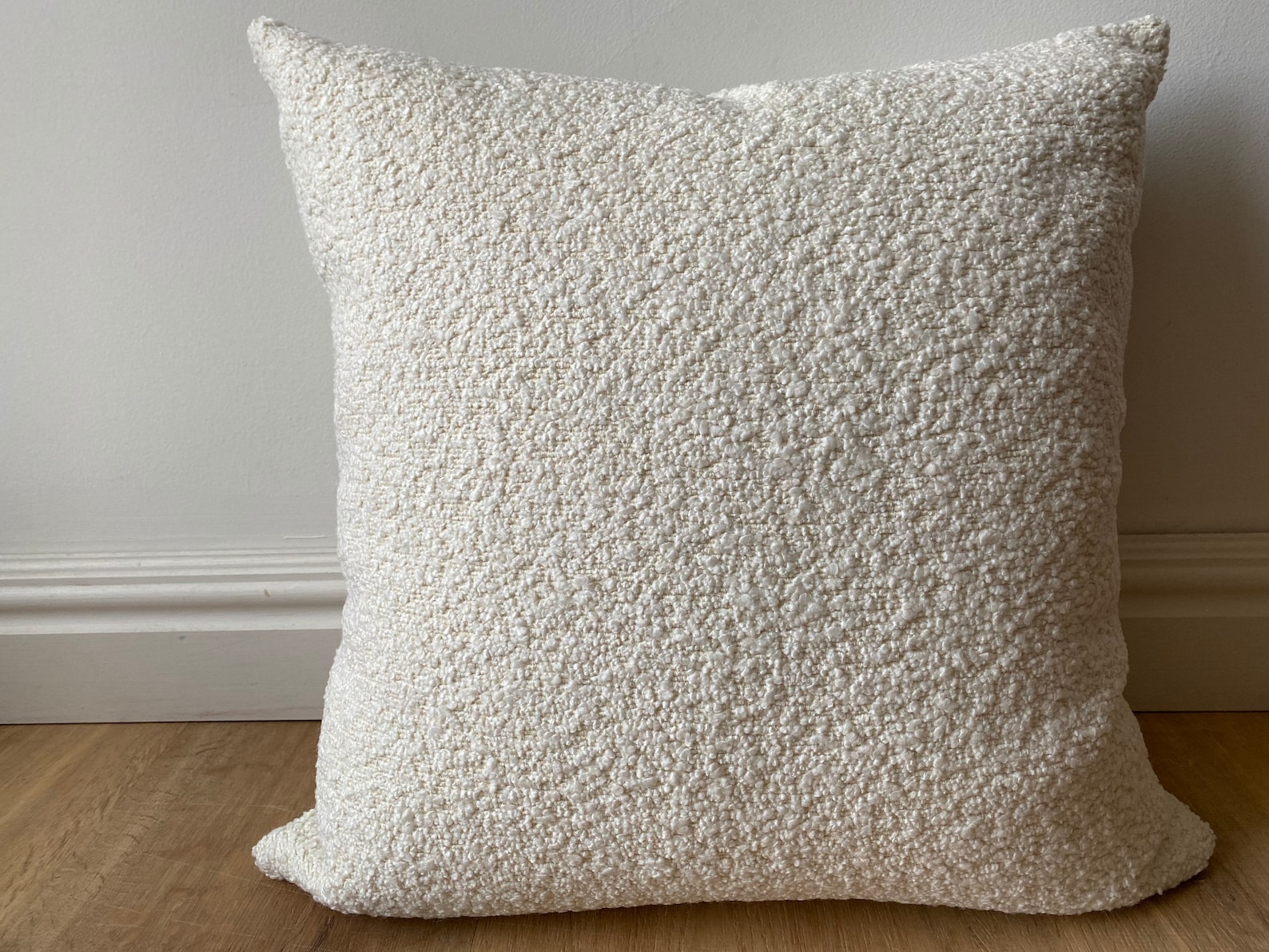 Designer Block Print Floral Blue Beige Classic Nubby Texture - Etsy