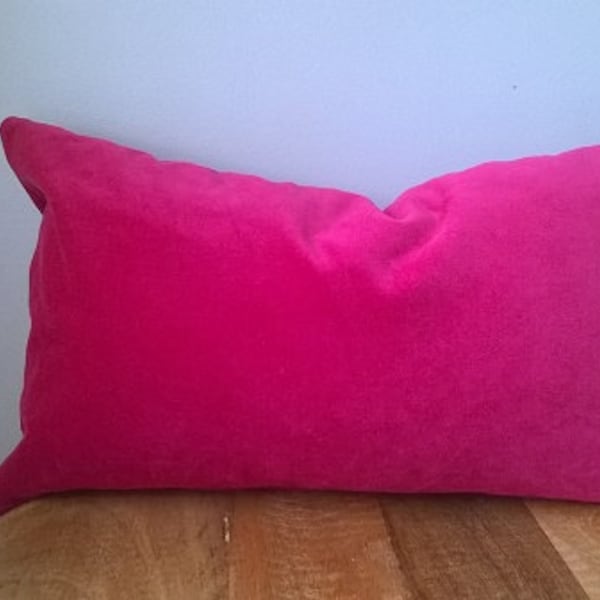 Hot Pink Velvet Pillow - Etsy