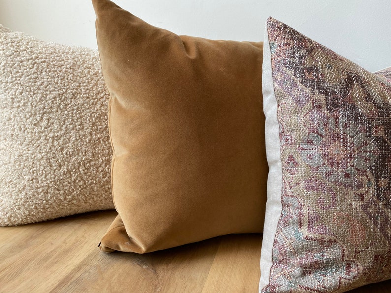 Woven Stripe Sky Blue Creamy White Nubby Chunky Pillow Cover Artisan ...