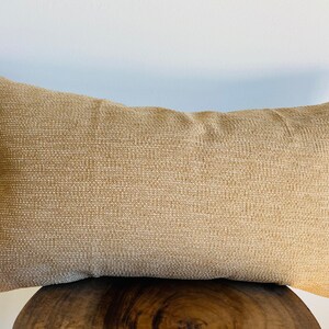 Designer Block Print Floral Blue Beige Classic Nubby Texture Pillow ...