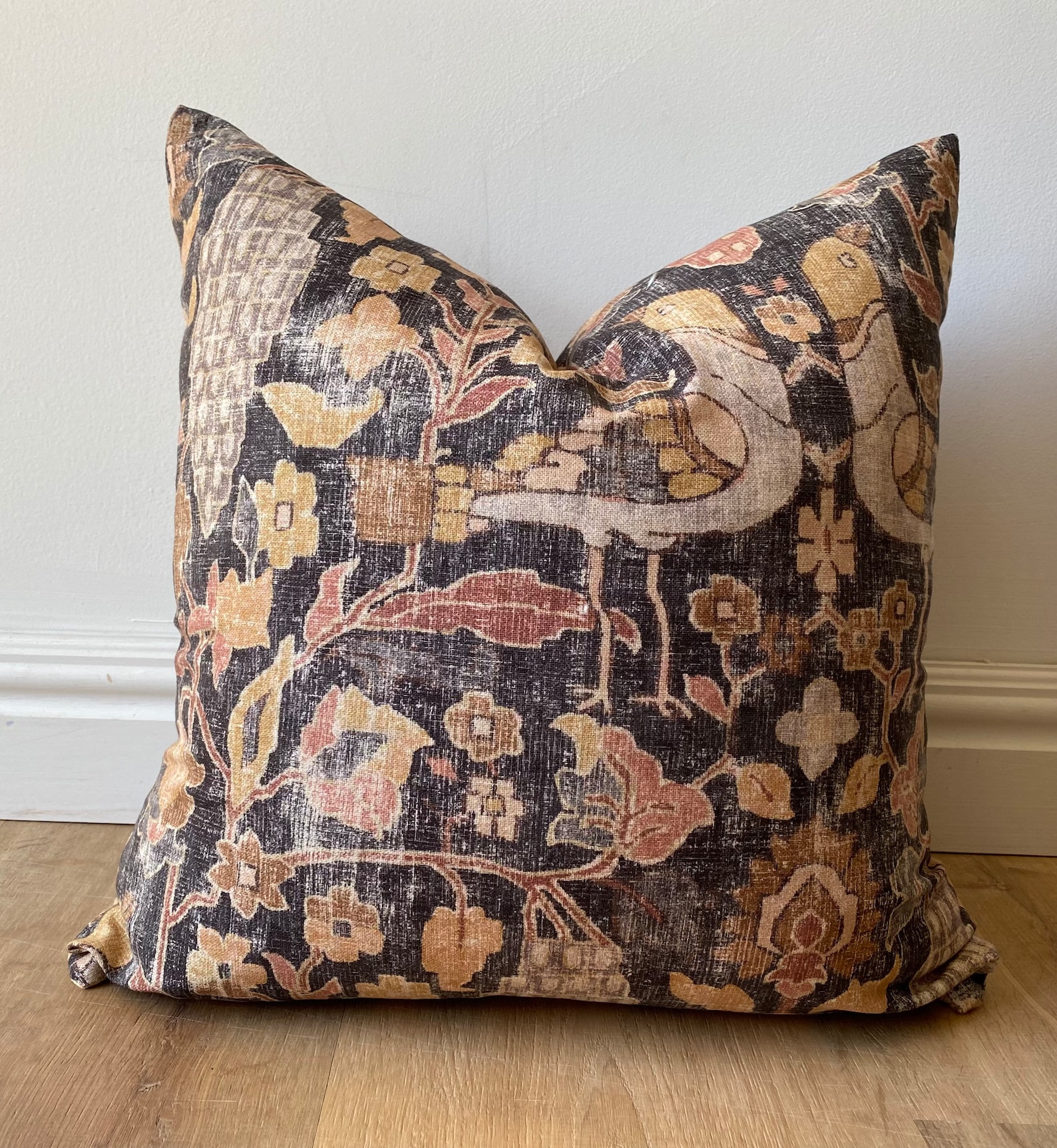 Designer Boho Floral Indian Hand Block Print Pillow Cover Bown - Etsy