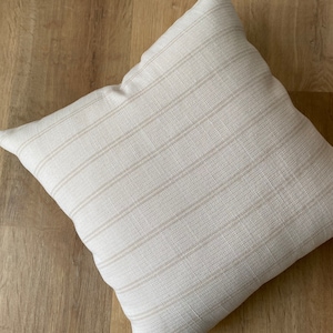 Designer Block Print Floral Blue Beige Classic Nubby Texture Pillow ...