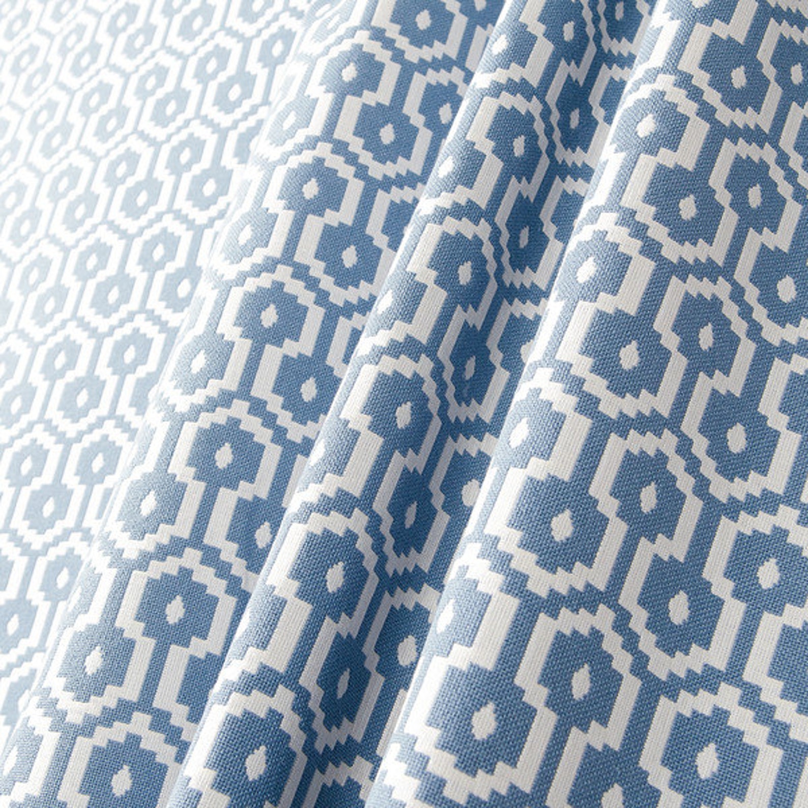 Designer Blue White Geometric Pillow Cover Modern Boho Chic - Etsy