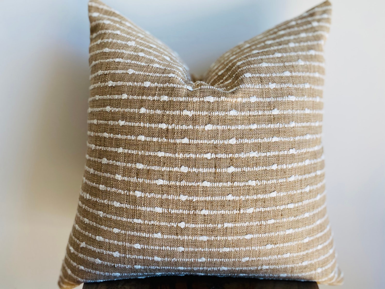 Designer Modern Coastal Boho Block Print Floral Caramel Brown - Etsy