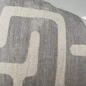 Designer Hand Block Style Design Global Inspired Abstract Light Grey ...