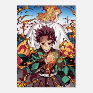 Rengoku & Tanjiro Museum-quality Matte Paper Poster (imperial) - Etsy