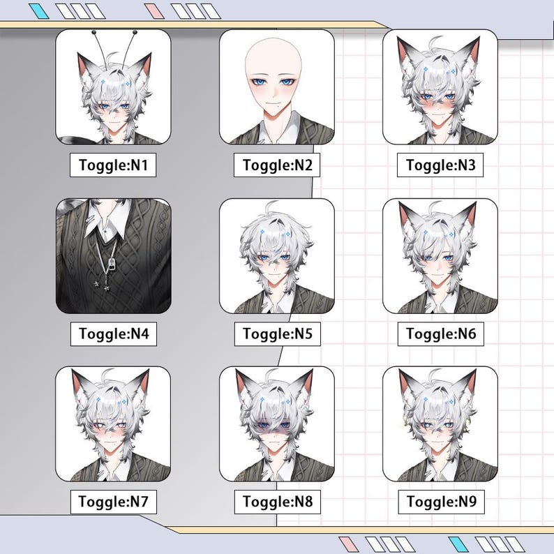 Premade Fully Rigged Live2d Vtuber Model: Ready to Use - Etsy