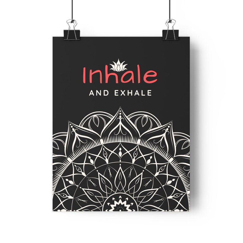 Inhale & Exhale Mandala Poster Bundle | A3, A4, A5 Sizes - Etsy