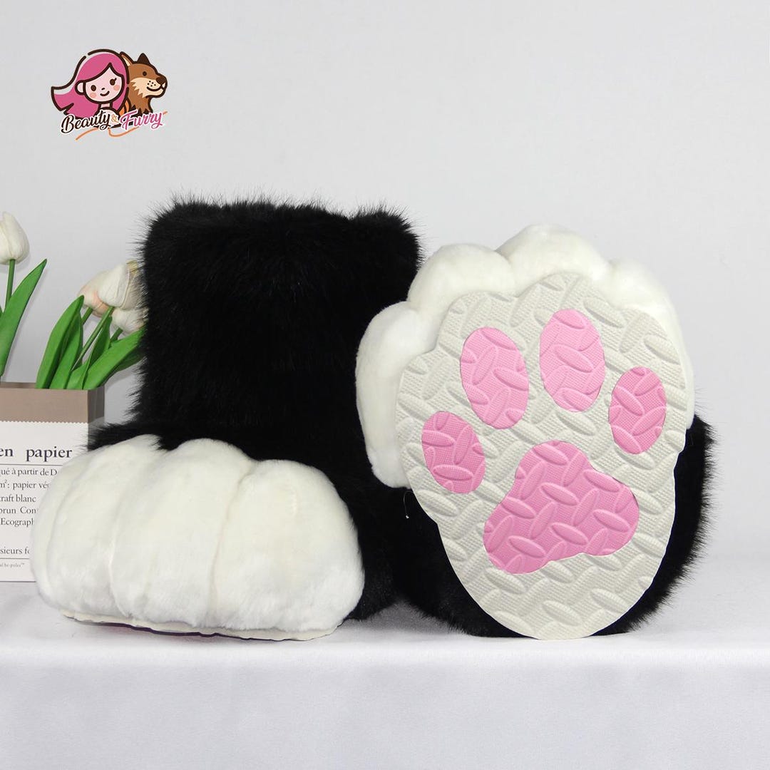 Black Feetpaws | Fursuit Feet | Furry Feet Paws | Fursuit Paw Shoes ...