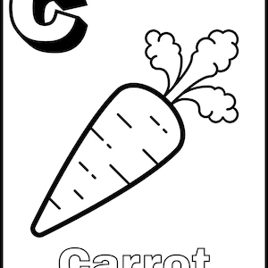 Alphabet Food Coloring Pages – A to Z Printable Worksheets | 26 Letter ...