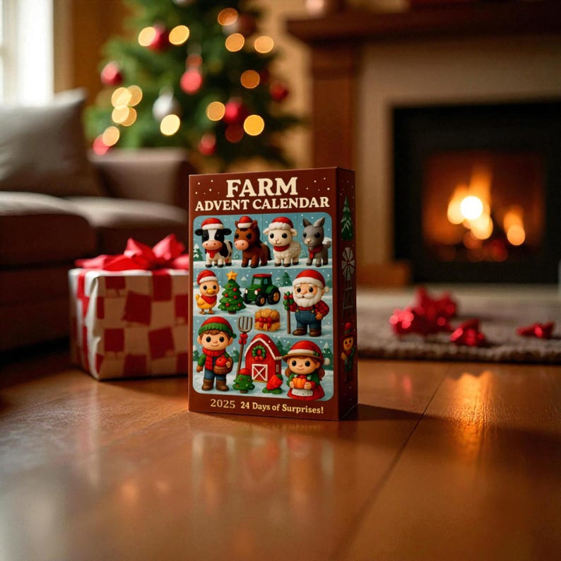 Farm Animal Advent Calendar – 24-day Christmas Countdown With Cute Mini ...
