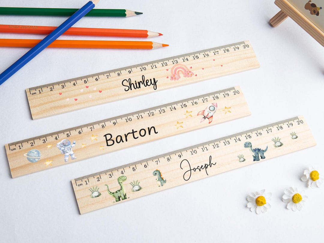 Custom Ruler,back to School Kid Rulers,ruler Measurements,personalized ...