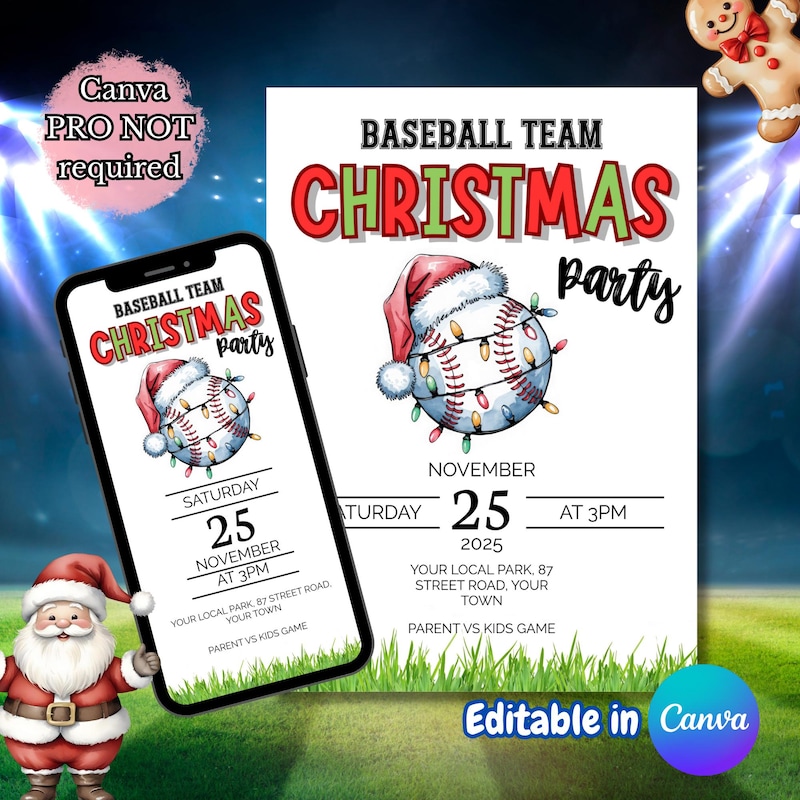 Christmas Team Invite - Etsy