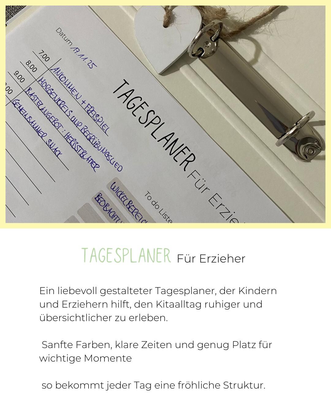 Daily Planner for Educators, Printable PDF, Daycare Day Planning 7 Am ...
