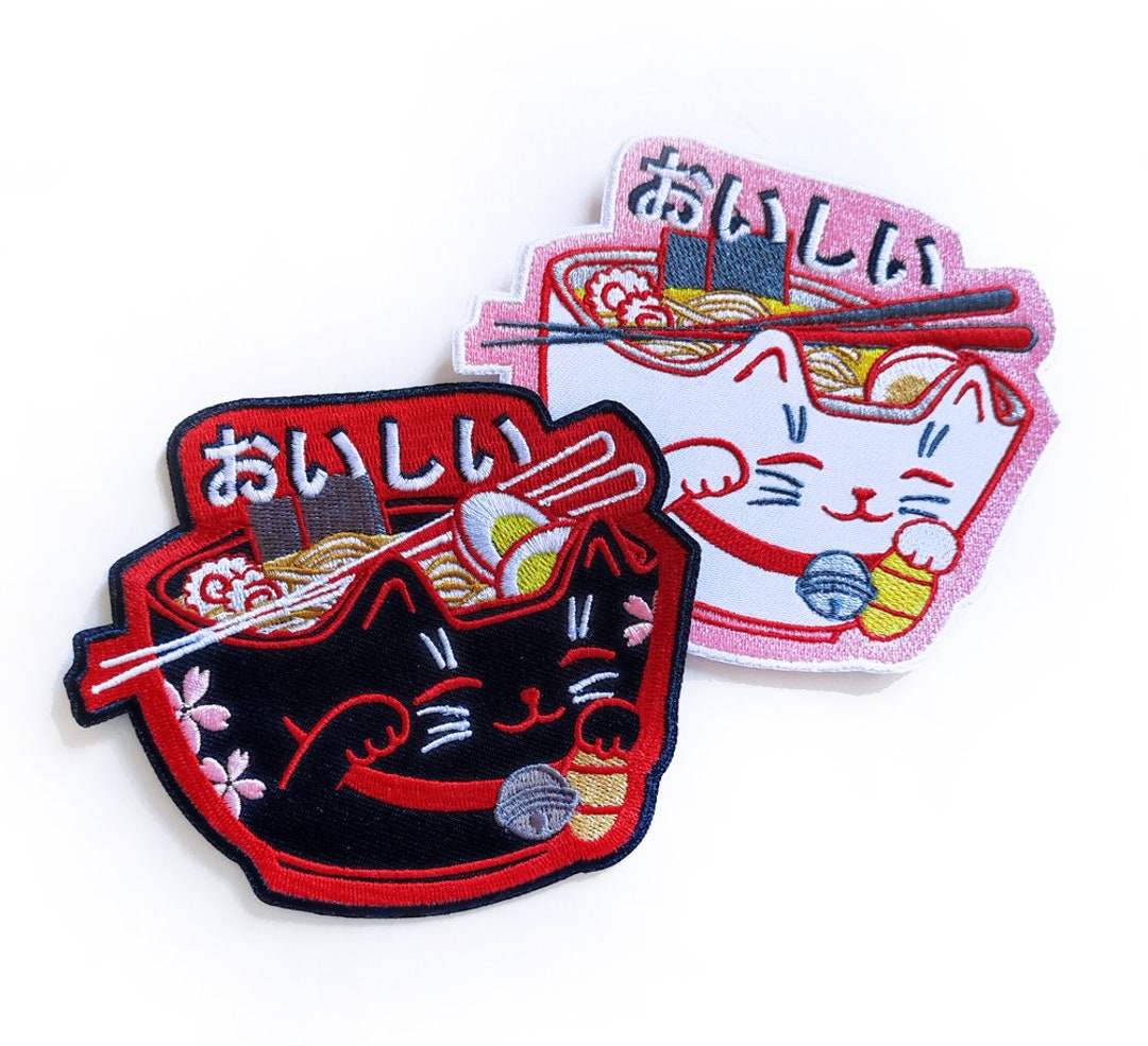Ramen Patch Embroidery Iron Patches Japanese Food Noodles Goth Grunge Harajuku - Etsy