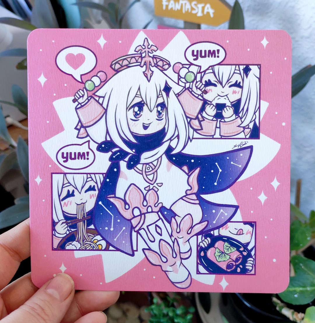 Paimon Genshin Impact Original Print Cute Kawaii Teyvat - Etsy Australia