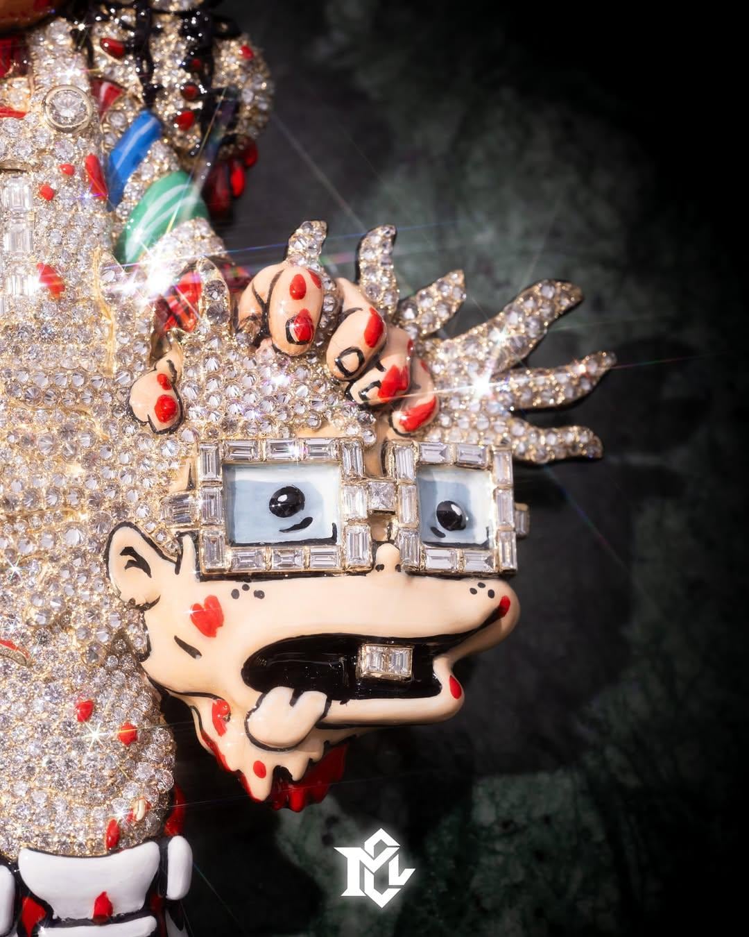 3D Chucky Pendant VVS Moissanite Diamond | Fully Iced Out Hip Hop ...