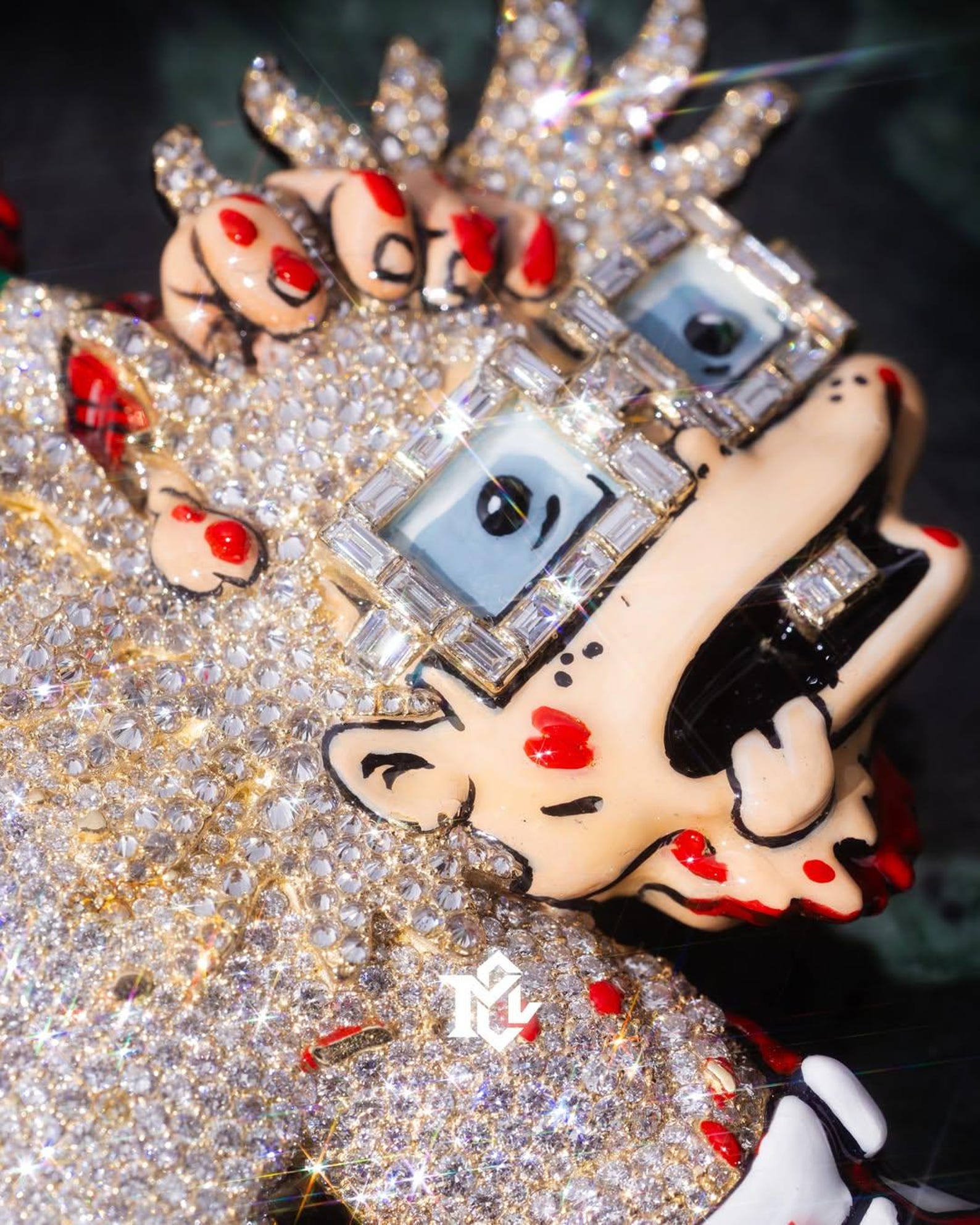 3D Chucky Pendant VVS Moissanite Diamond | Fully Iced Out Hip Hop ...