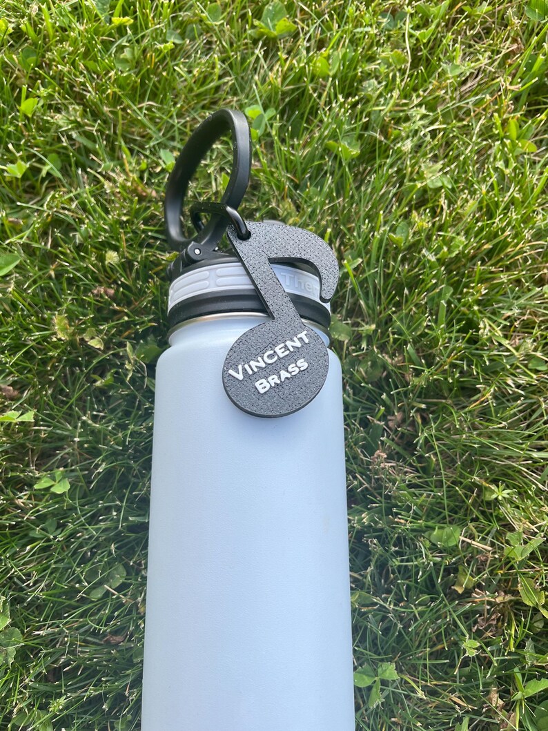 Personalized Musical Note Name Tag - Water Bottle Name Tag-custom Tags ...