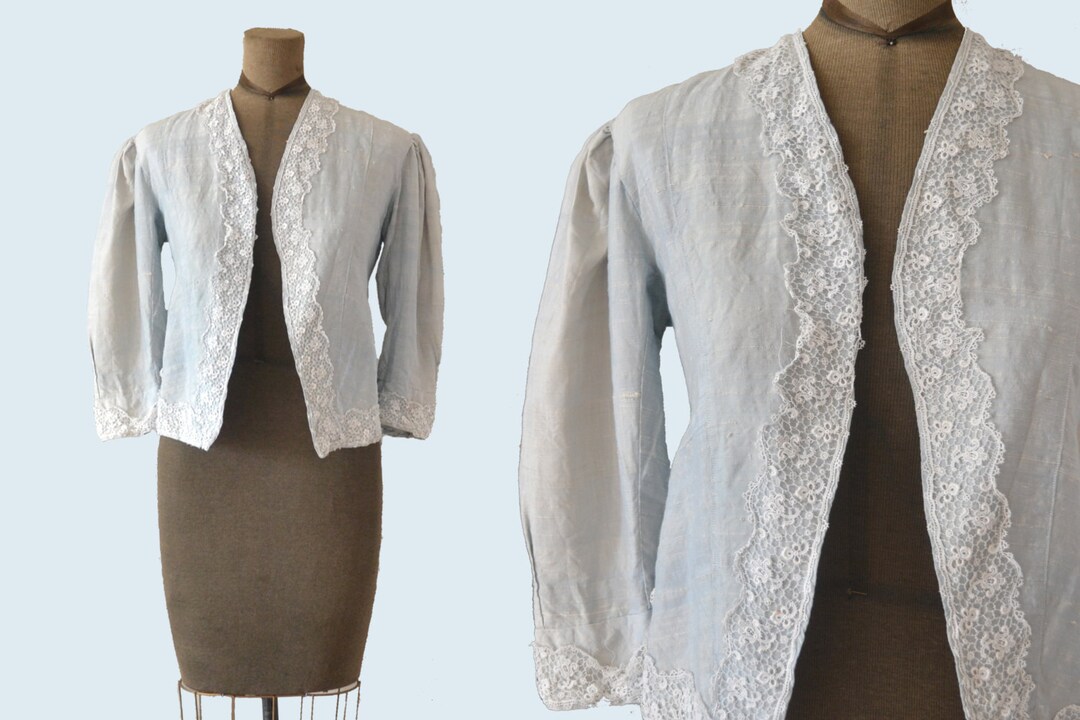 Pale Blue Edwardian Blouse Size S - Etsy