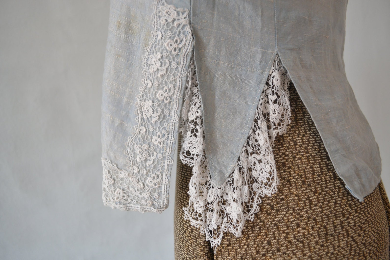 Pale Blue Edwardian Blouse Size S - Etsy
