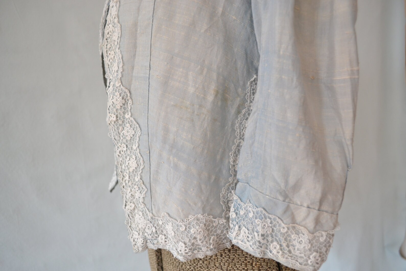 Pale Blue Edwardian Blouse Size S - Etsy