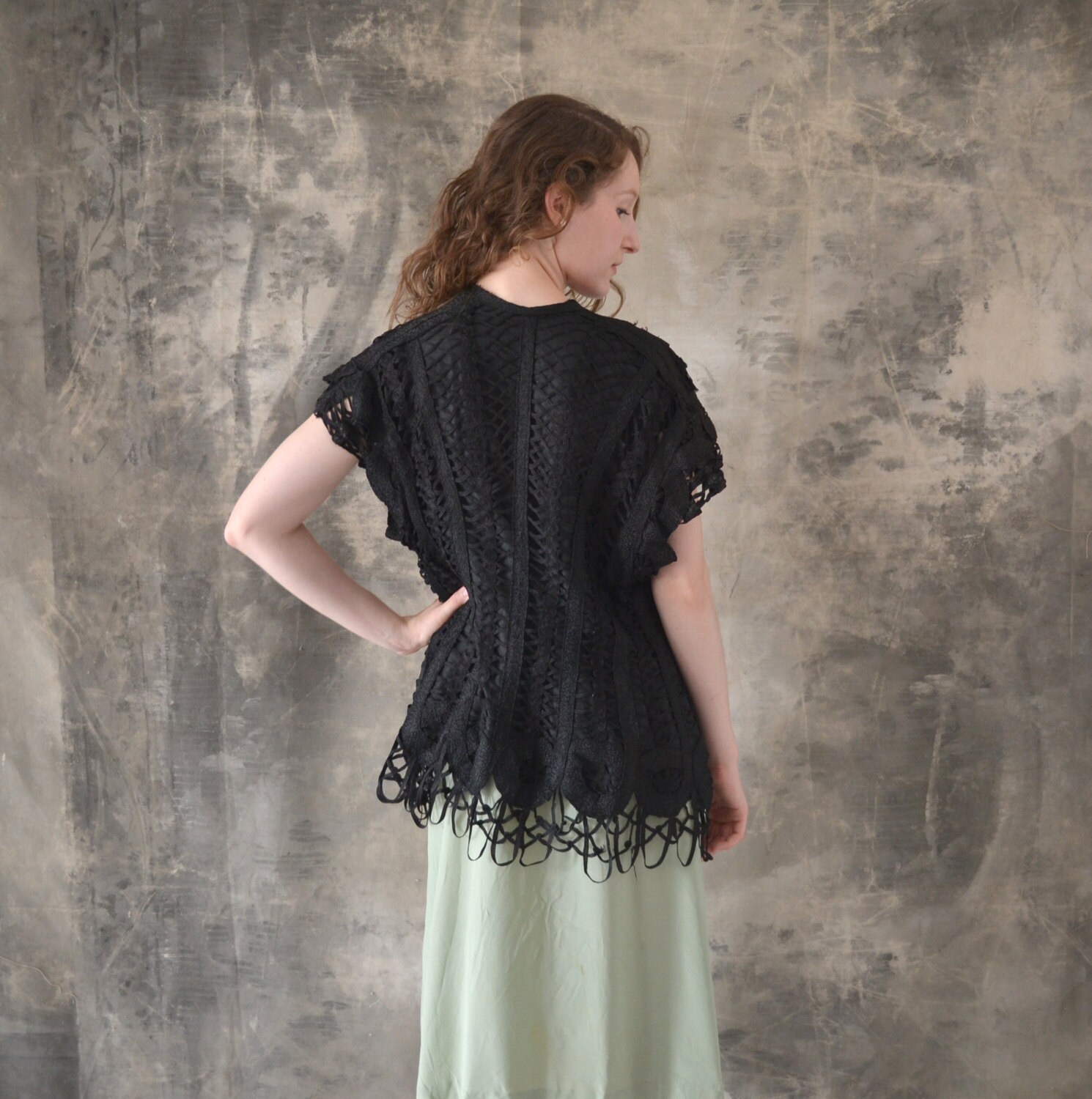 Edwardain Looped Ribbon Vest - Etsy