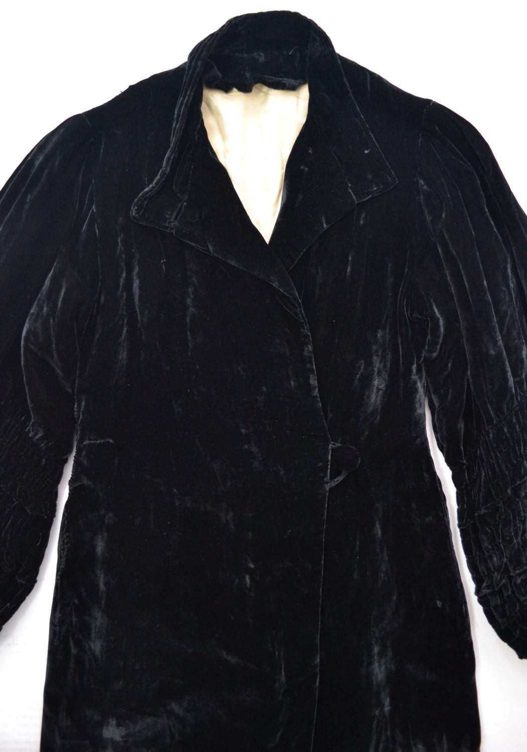 Edwardian Black Velvet Opera Coat - Etsy